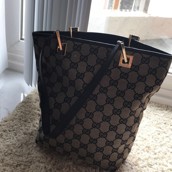 Gucci | Bags | Authentic Gucci Canvas Tote | Poshmark